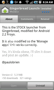 Giả lập giao diện OS 2.3 với Gingerbread Launcher | Viết bởi maitrungthuan